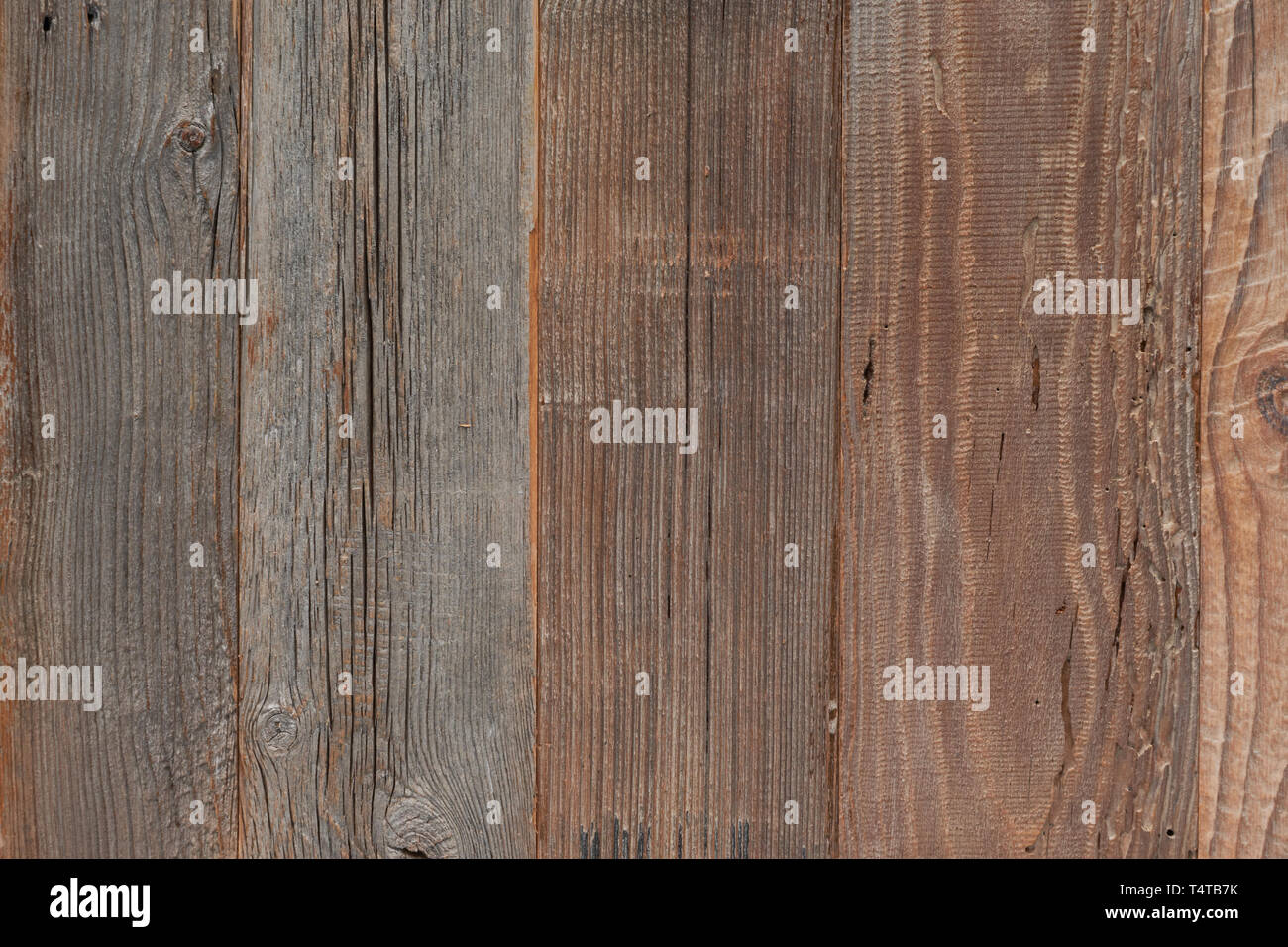 Aged rustic wooden planks, top view with copy-space Stock Photo - Alamy