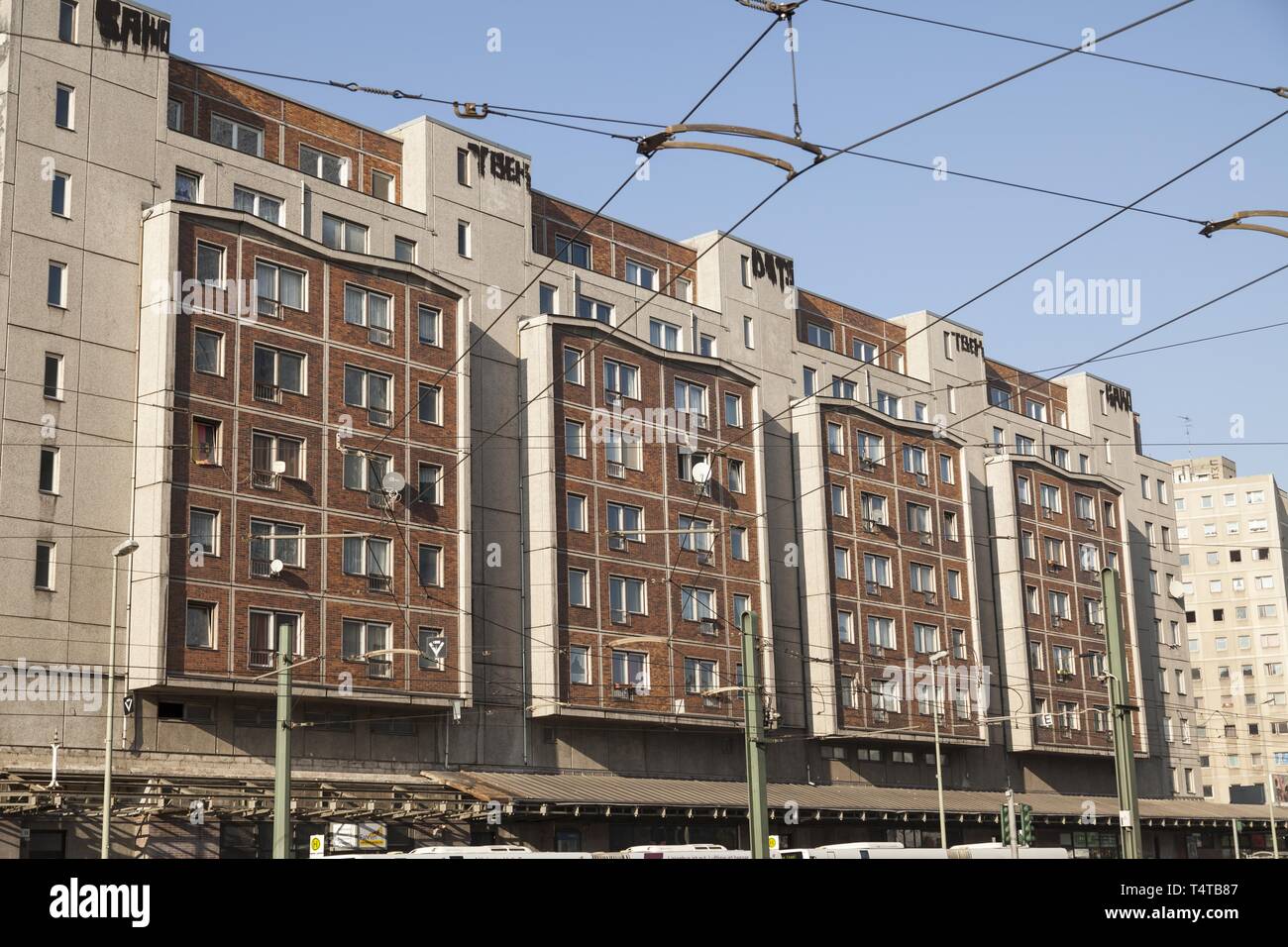 Panel buildings (Plattenbau), Alexanderplatz, Berlin, Germany, Europe ...