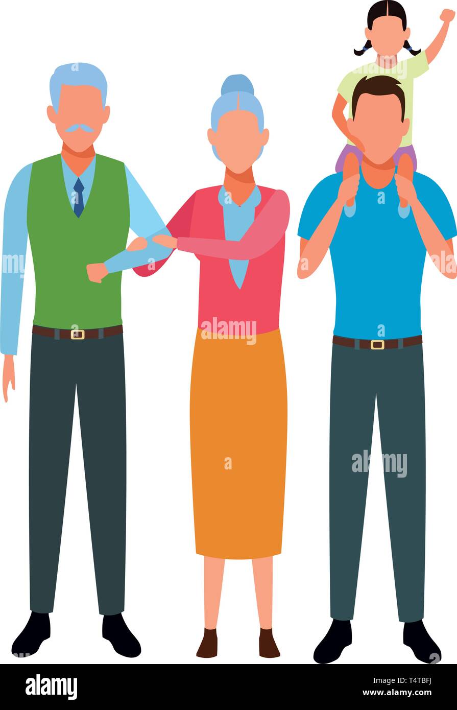 family avatar cartoon character Stock Vector Image & Art - Alamy