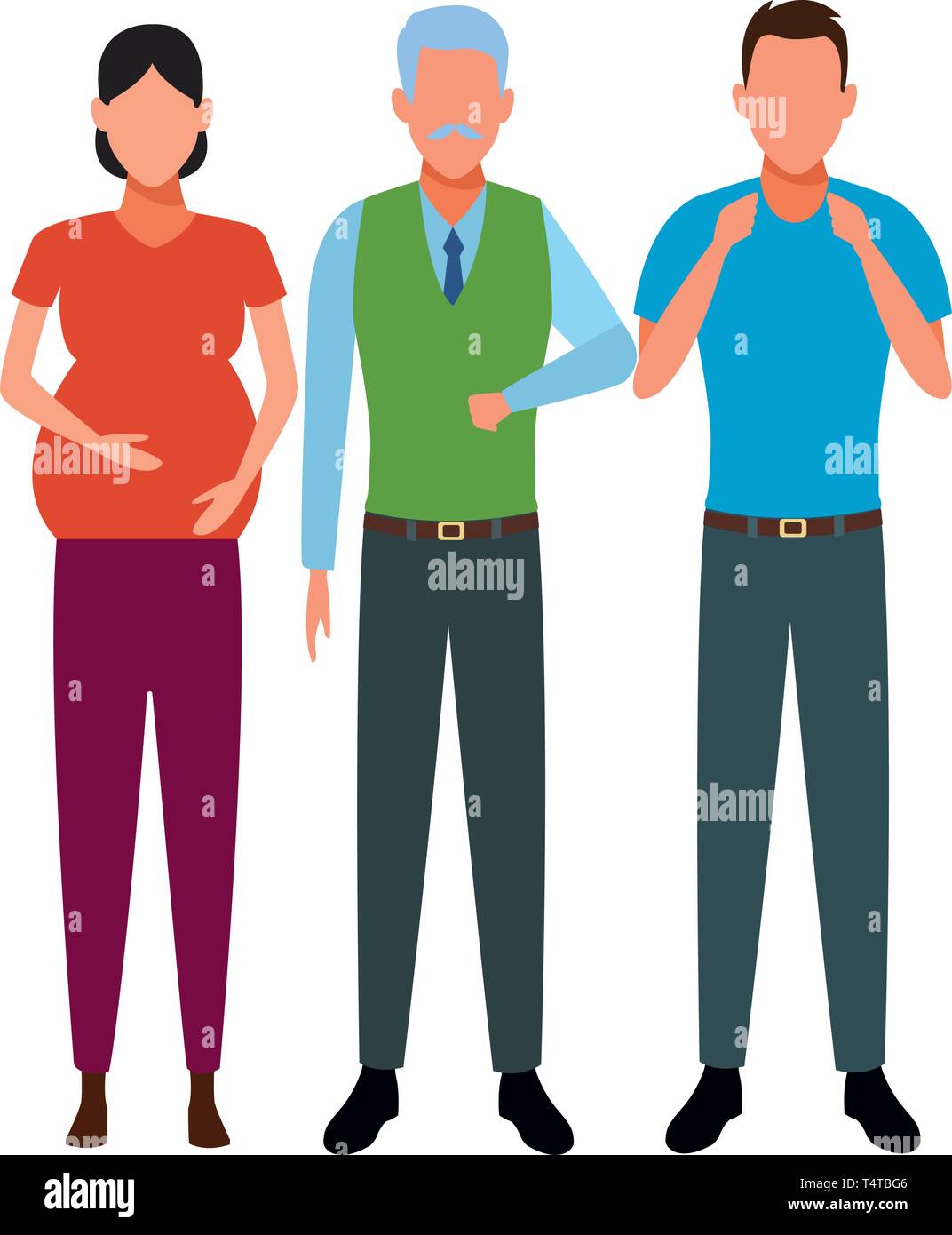 family avatar cartoon character Stock Vector Image & Art - Alamy