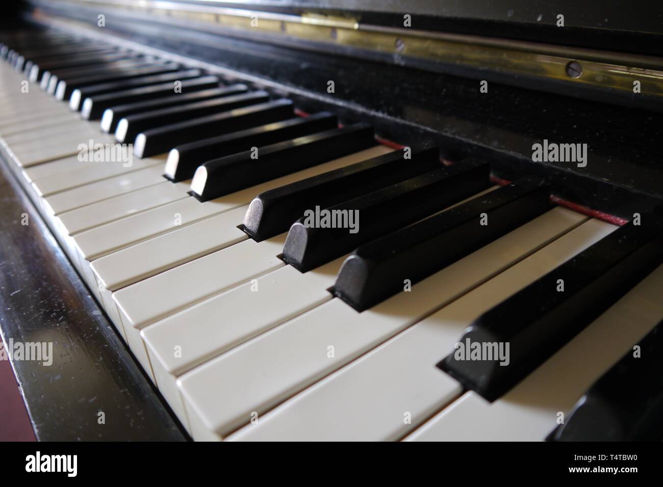 Closeup of a piano keyboard Stock Photo - Alamy