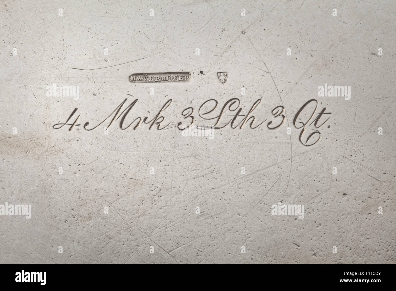 King Ludwig II of Bavaria (1845 - 1886) - a deep silver plate From the ...