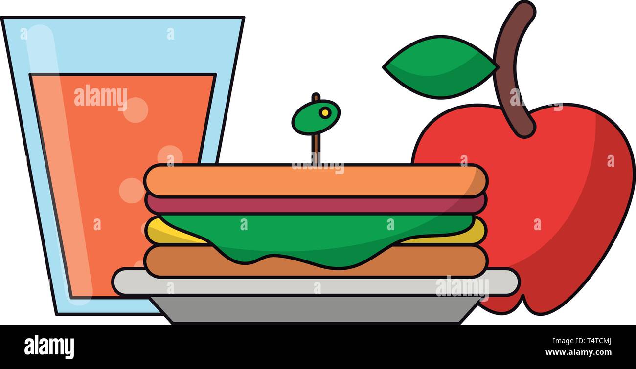Healthy food cartoons Stock Vector Image & Art - Alamy