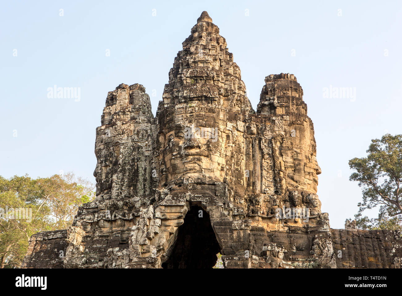 Gateway at Angkor Thom, Siem Reap, Cambodia Stock Photo - Alamy