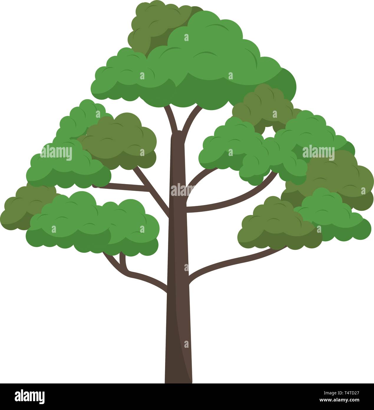 Tree nature cartoon isolated Stock Vector Image & Art - Alamy