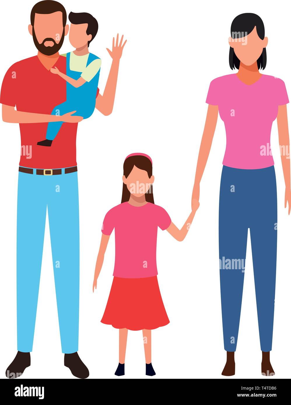 family avatar cartoon character Stock Vector Image & Art - Alamy
