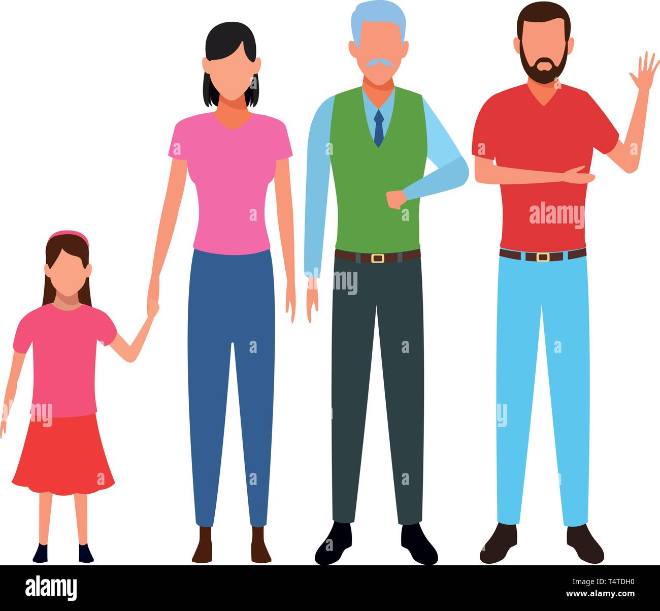 family avatar cartoon character Stock Vector Image & Art - Alamy