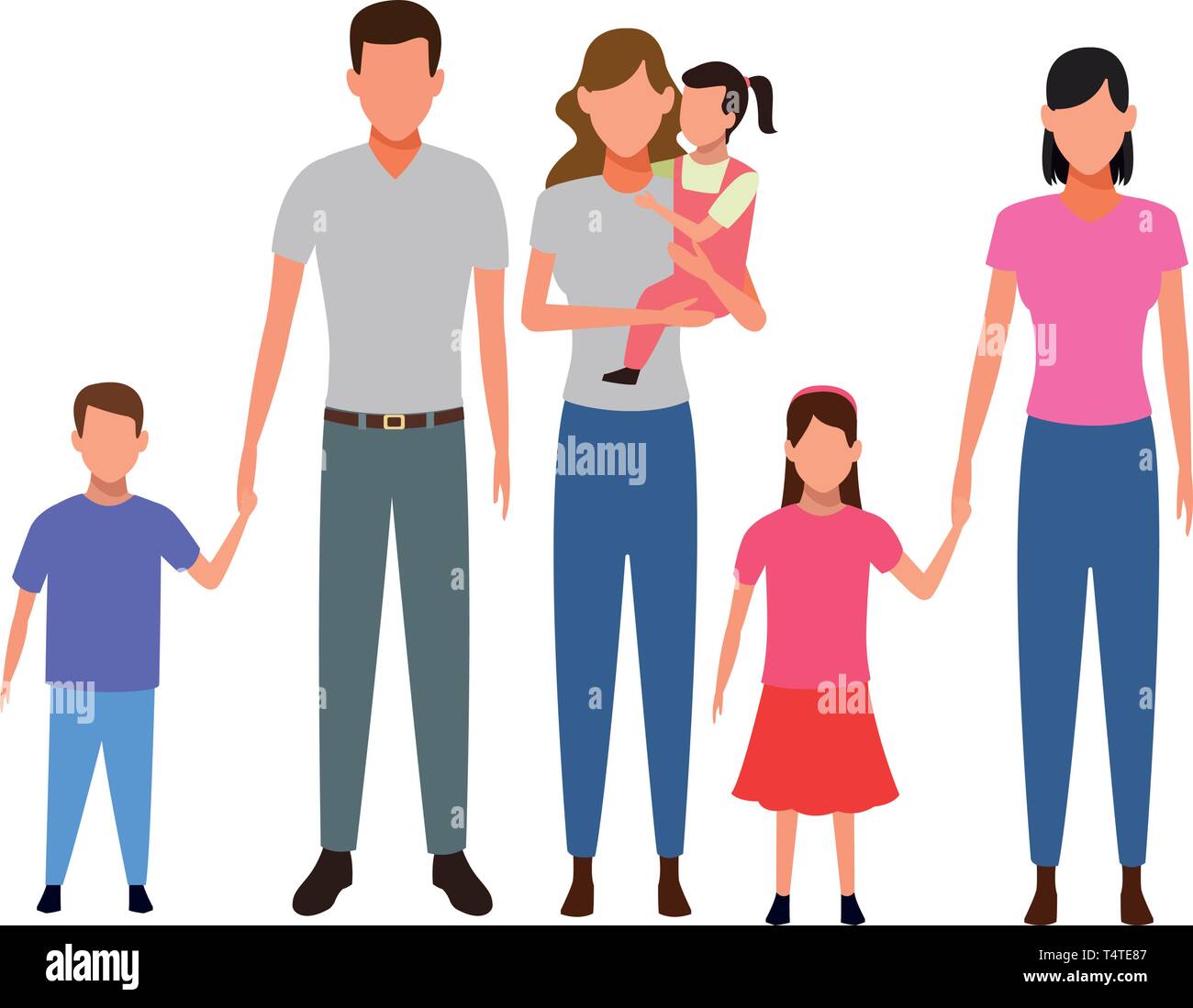 family avatar cartoon character Stock Vector Image & Art - Alamy