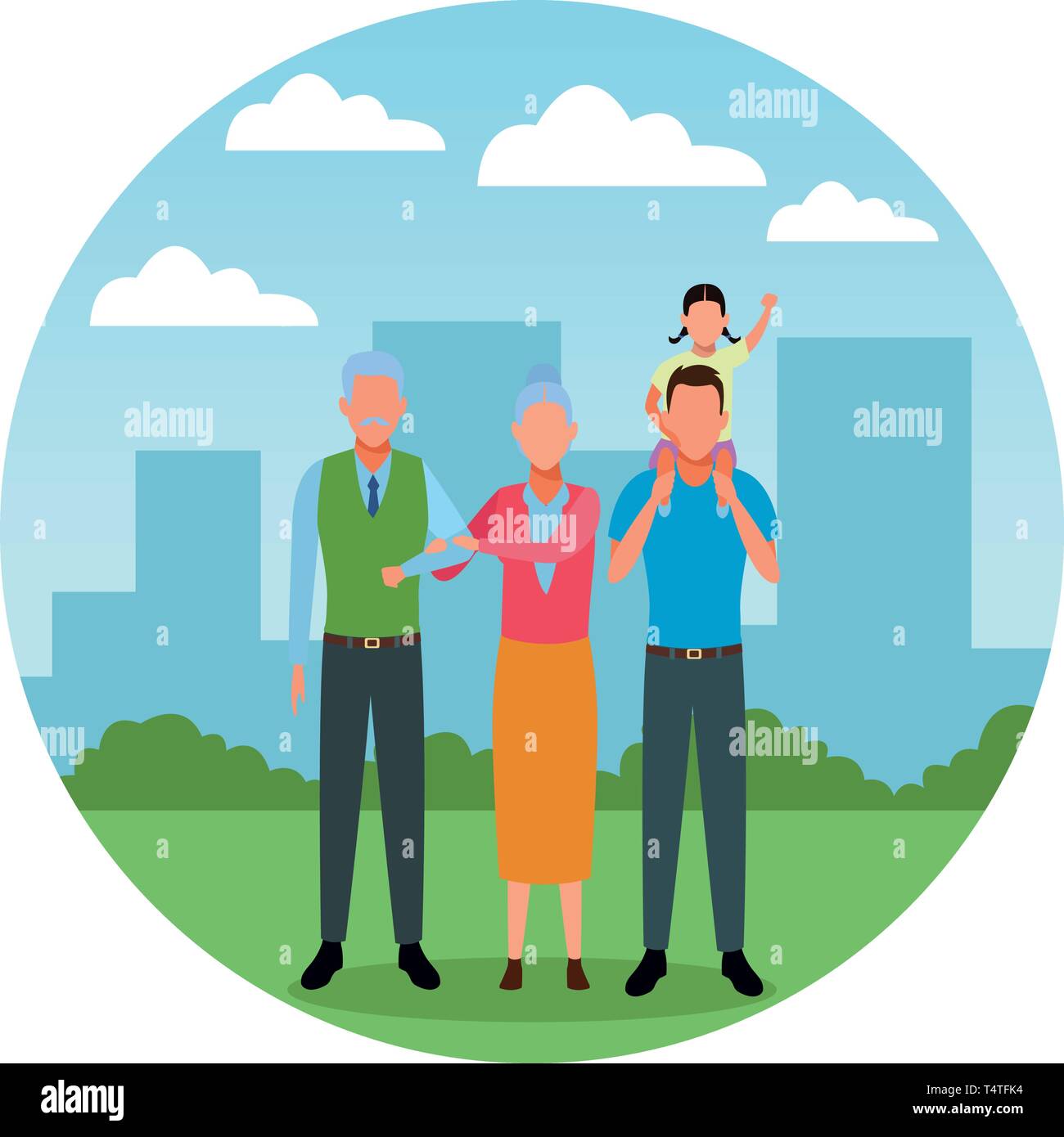 family avatar cartoon character Stock Vector Image & Art - Alamy