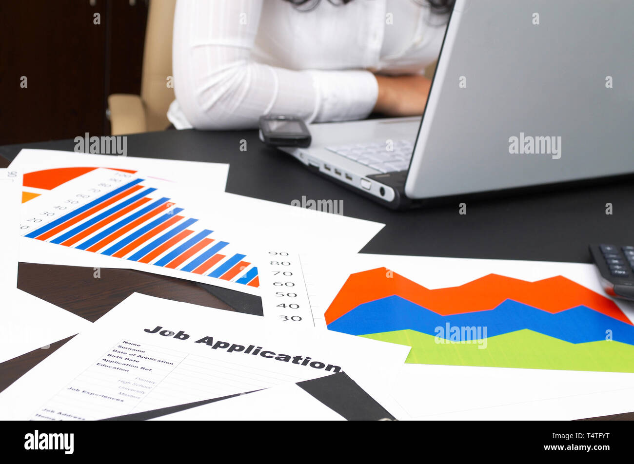 jop application form at the office Stock Photo - Alamy
