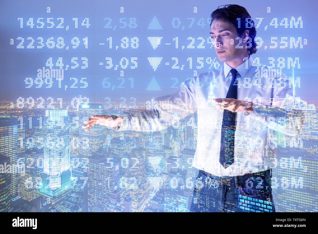 Fintech stock market trend chart hi-res stock photography and images ...