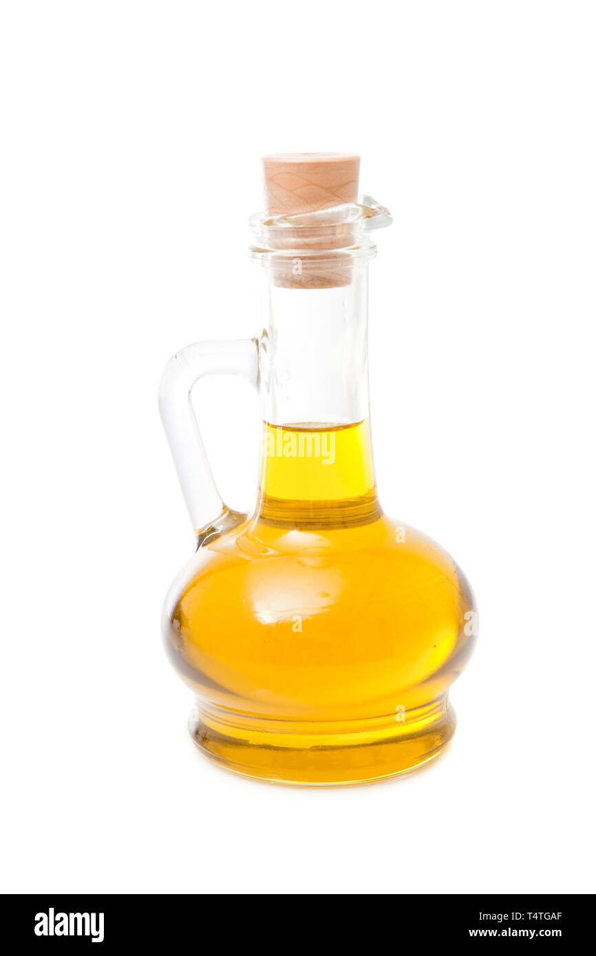 oil in a glass on white background Stock Photo - Alamy