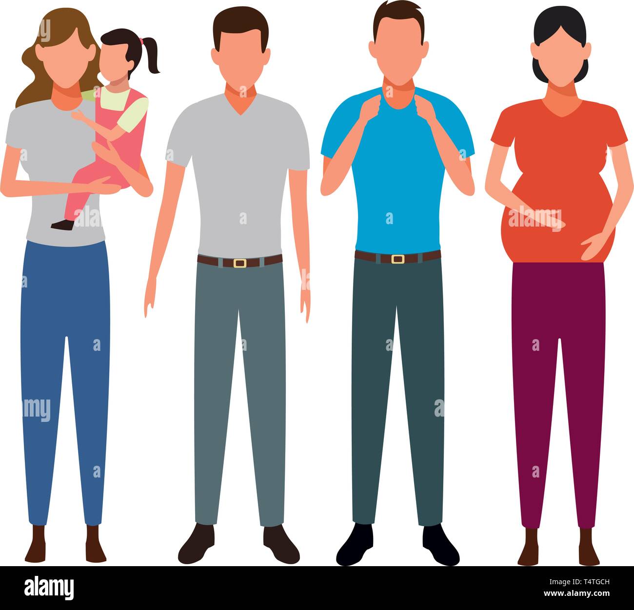 family avatar cartoon character Stock Vector Image & Art - Alamy