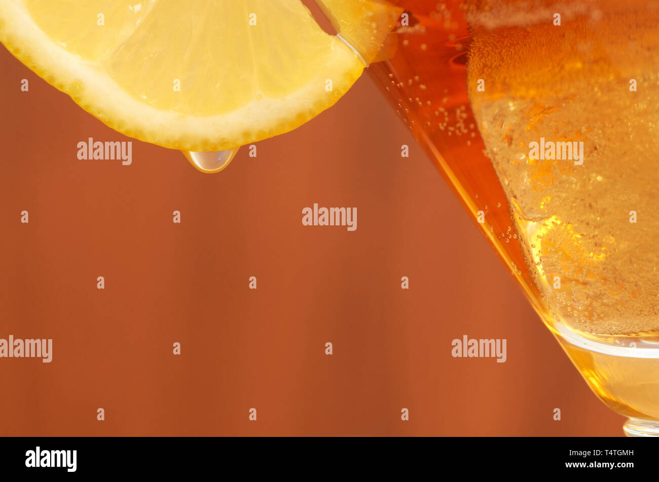 cocktail with lemon for drink concept Stock Photo - Alamy