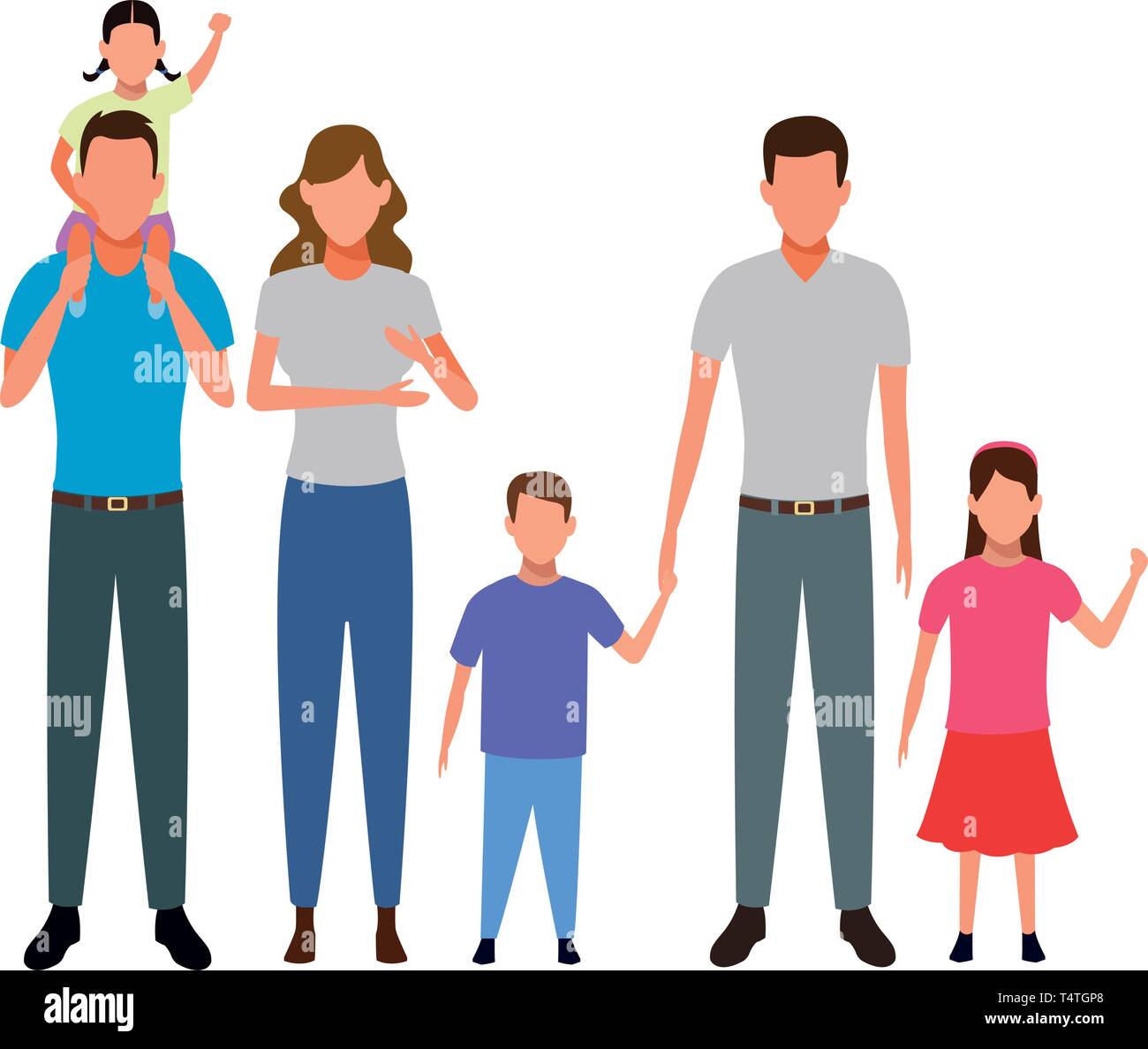 family avatar cartoon character Stock Vector Image & Art - Alamy
