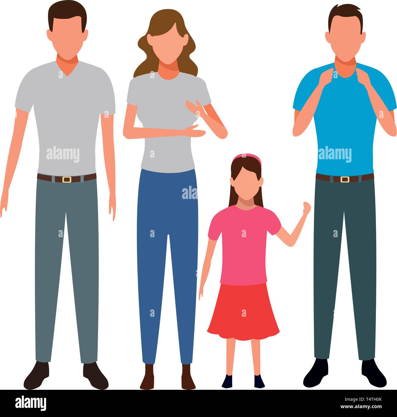 family avatar cartoon character Stock Vector Image & Art - Alamy