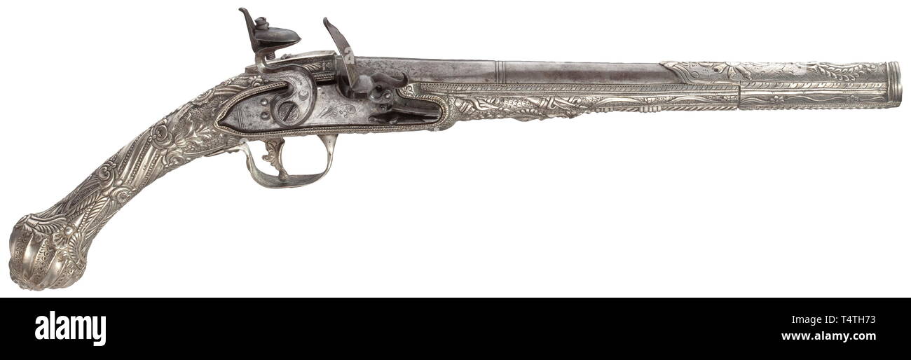 Small arms, pistols, flintlock pistol, Ottoman Empire, Balkan Turkish ...