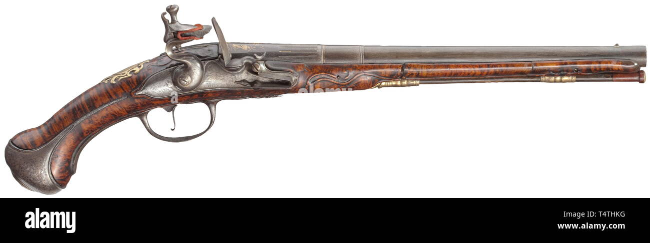 A flintlock pistol with brass barrel hi-res stock photography and ...