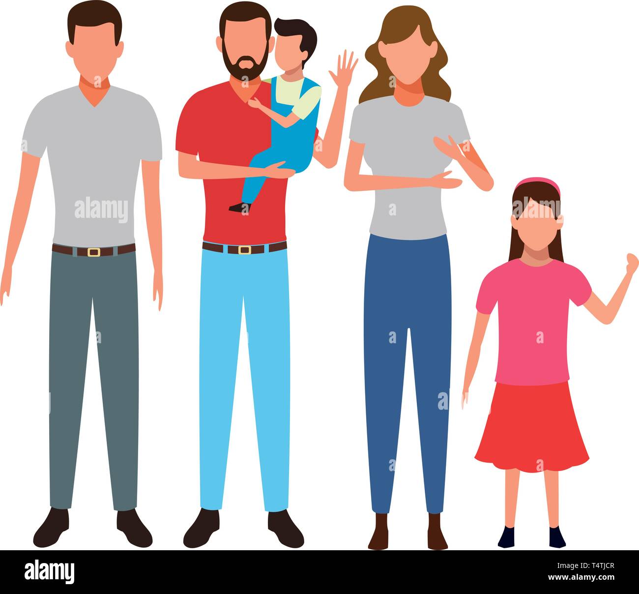 family avatar cartoon character Stock Vector Image & Art - Alamy