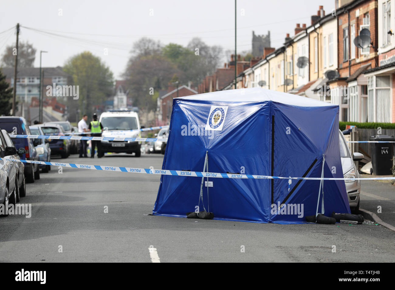 A police tent on church road hi-res stock photography and images - Alamy