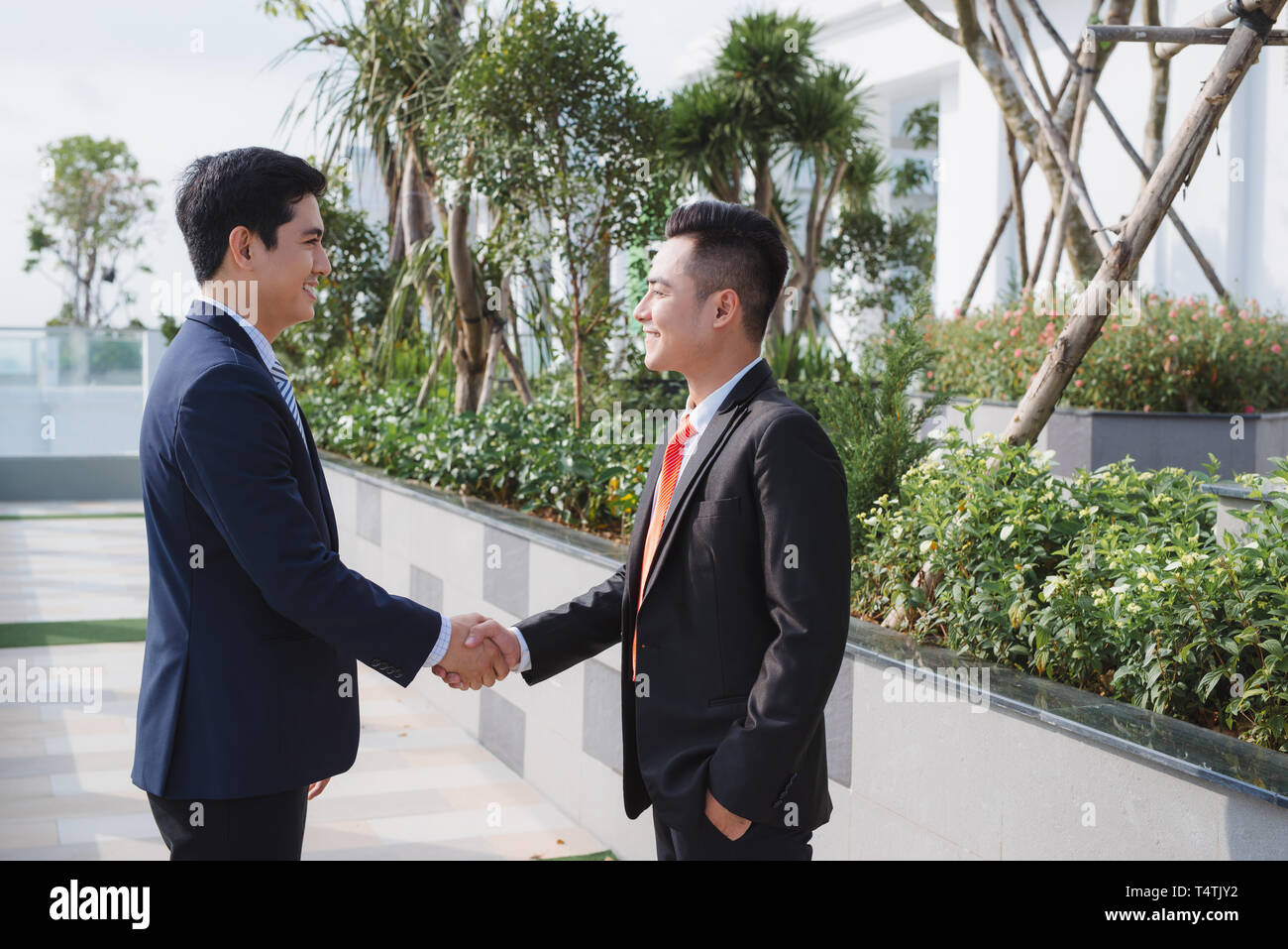 Handsome greeting hi-res stock photography and images - Alamy