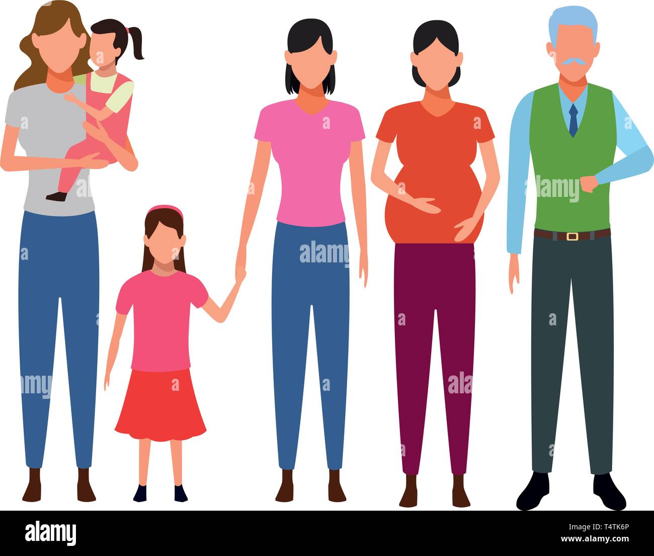 family avatar cartoon character Stock Vector Image & Art - Alamy