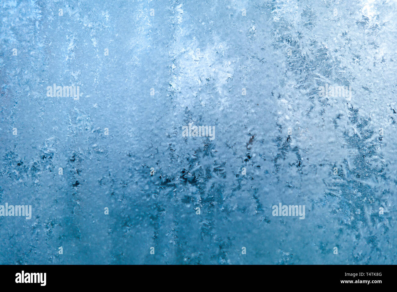 abstract pattern of ice on a glass Stock Photo - Alamy