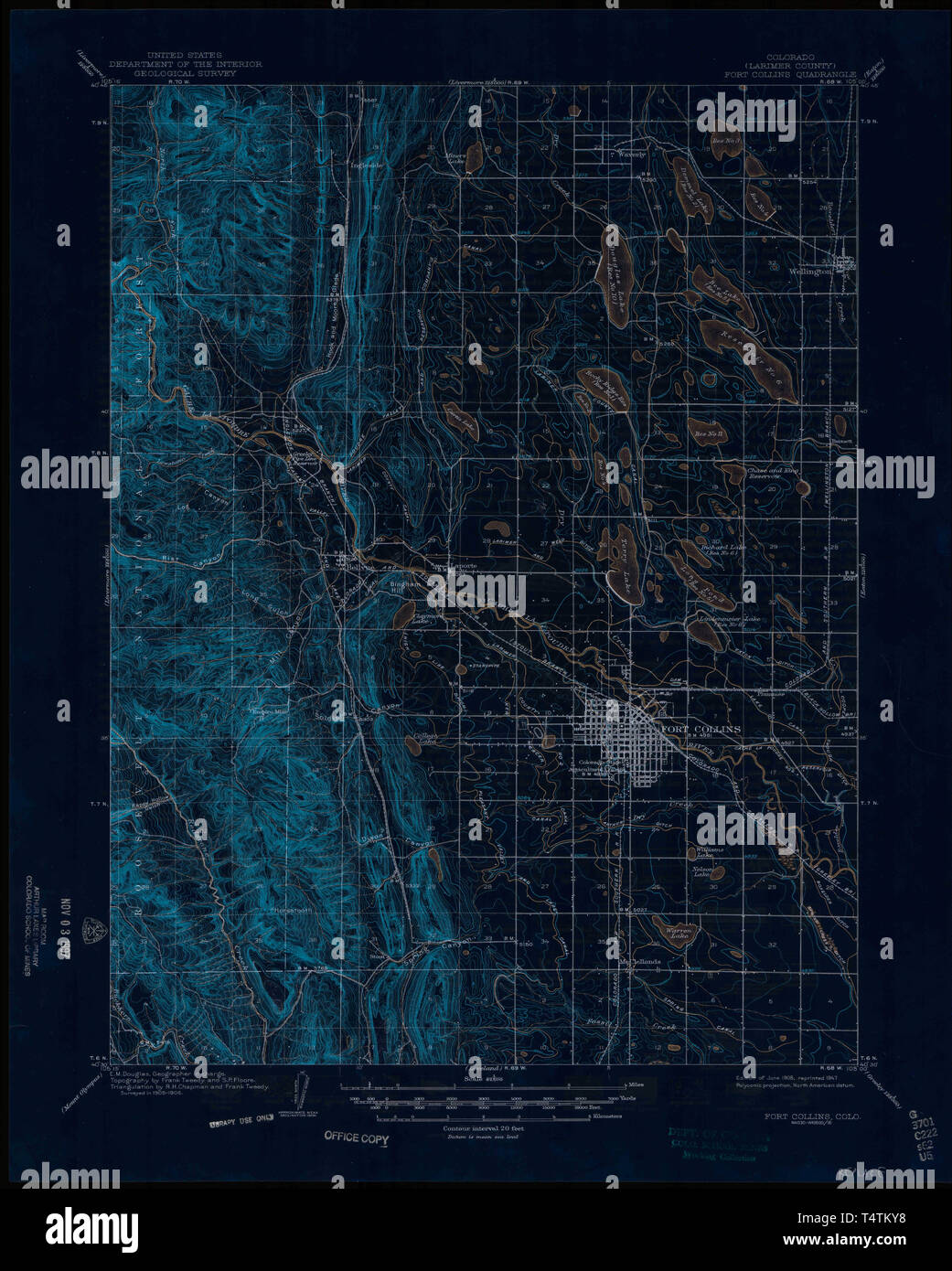 Map of fort collins hi-res stock photography and images - Alamy