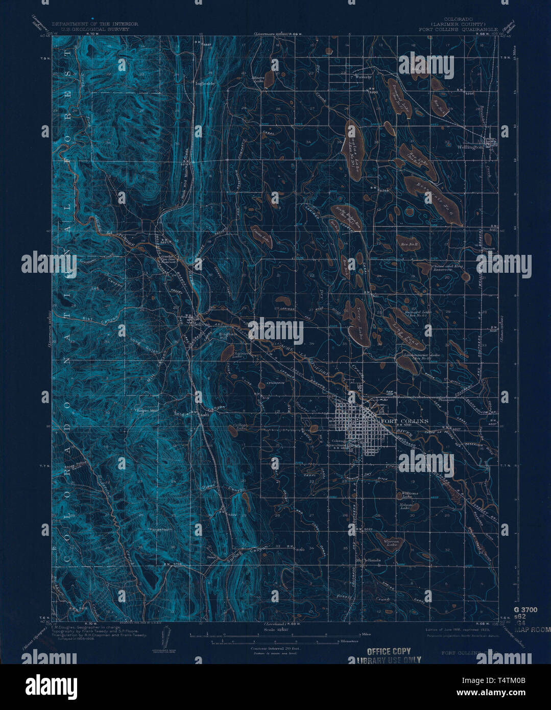 Map of fort collins hi-res stock photography and images - Alamy