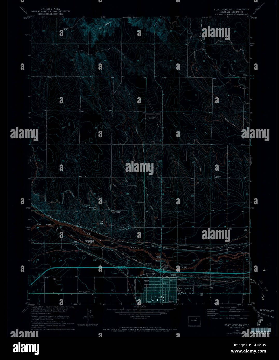 Map of fort morgan hi-res stock photography and images - Alamy