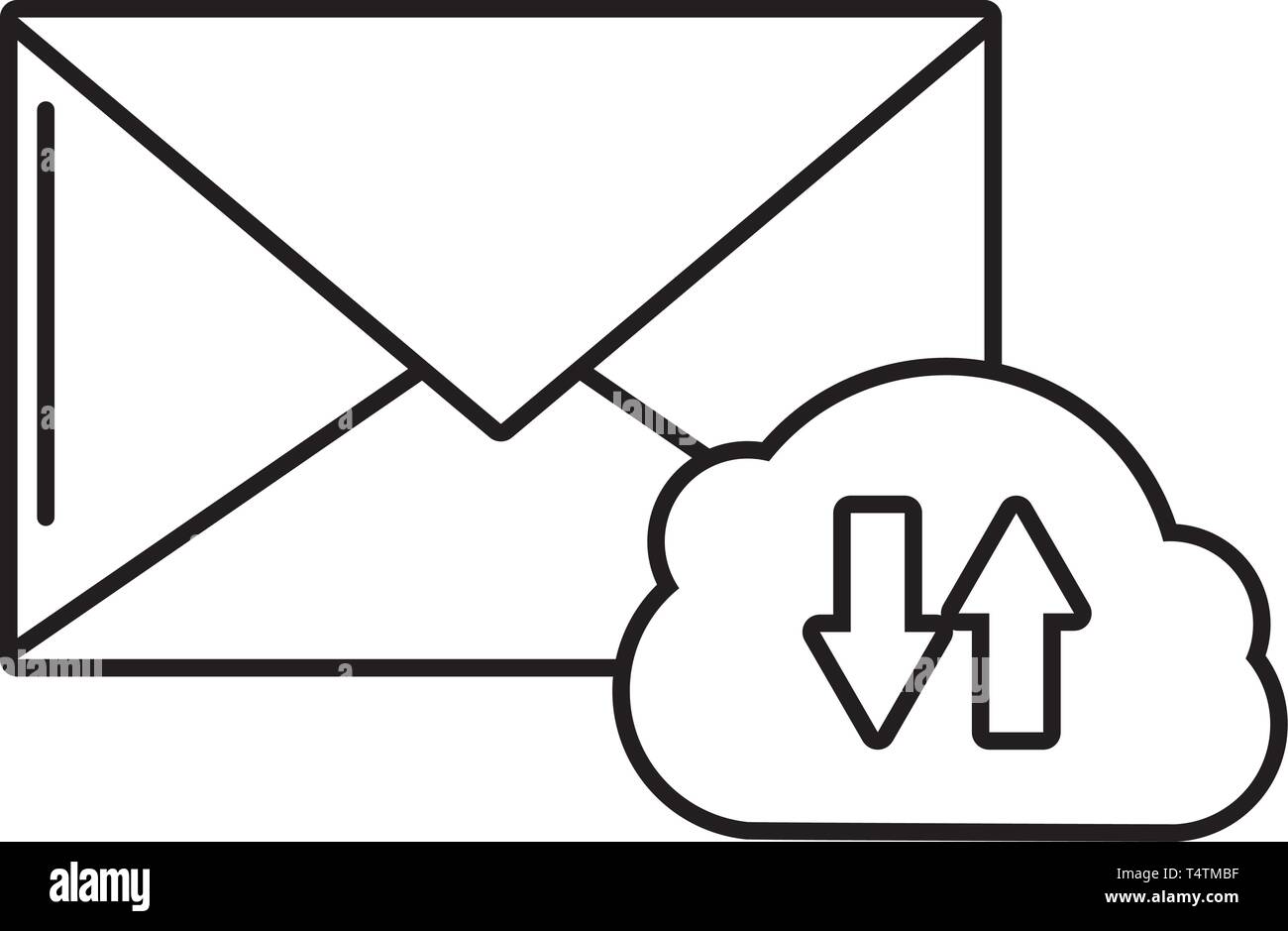 cloud computing data email Stock Vector Image & Art - Alamy