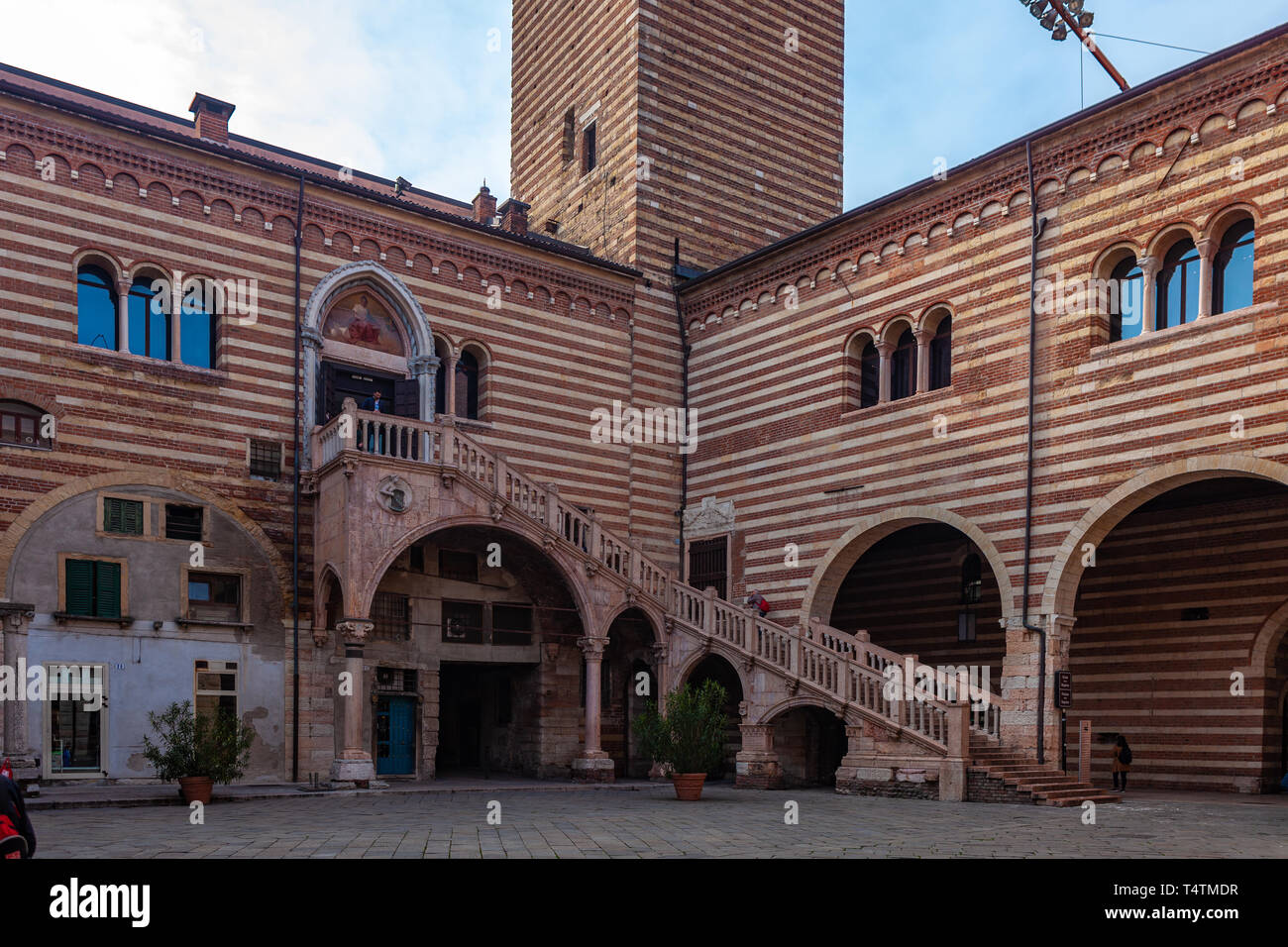 Verona, Italy – March 2019. the Achille Forti Modern Art Gallery in the ...