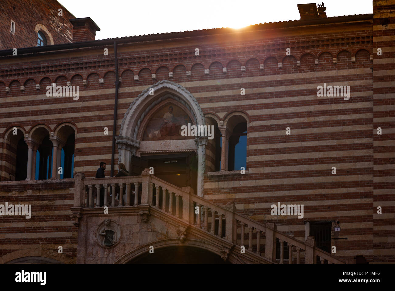 Verona, Italy – March 2019. the Achille Forti Modern Art Gallery in the ...