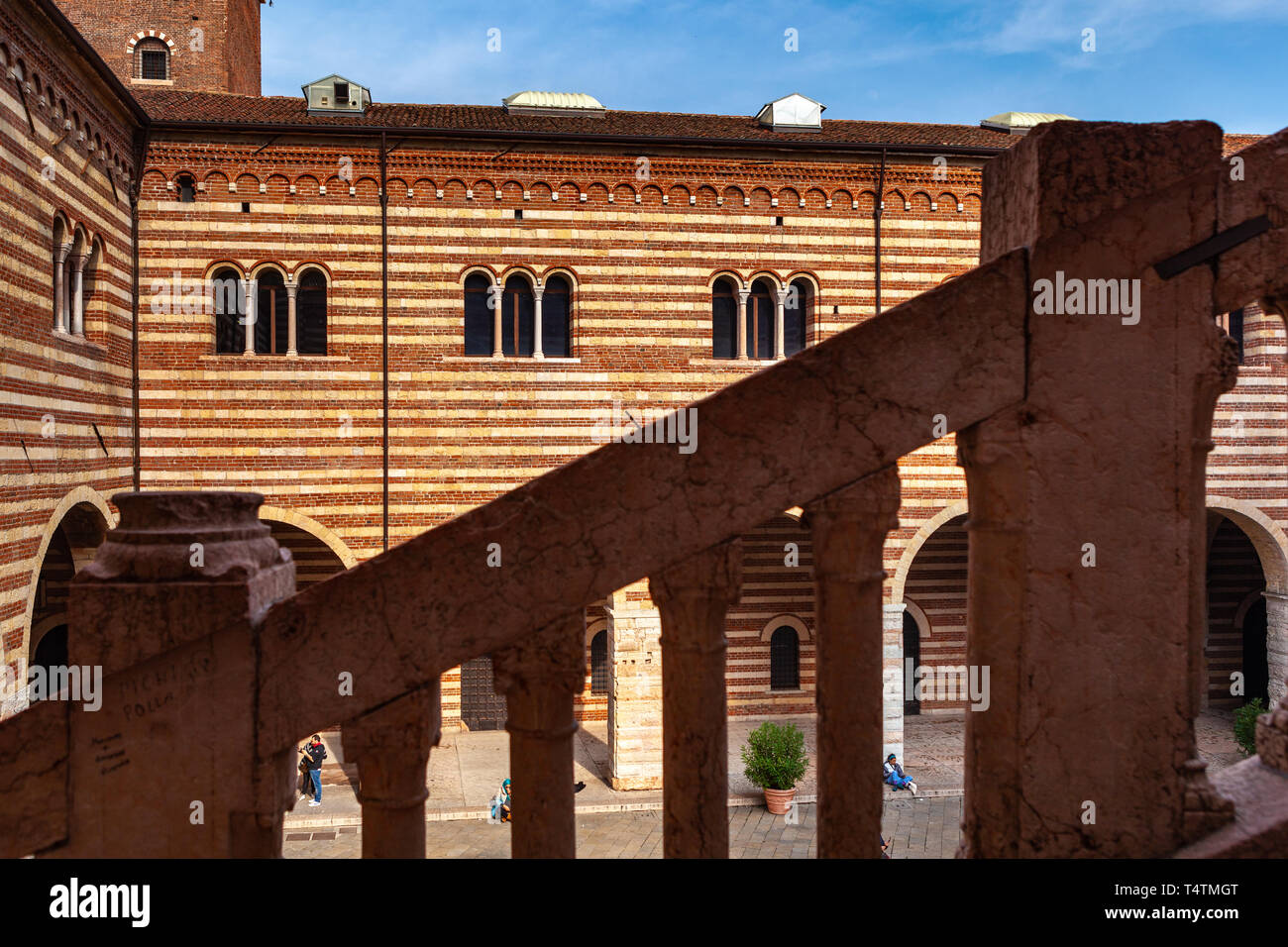 Verona, Italy – March 2019. the Achille Forti Modern Art Gallery in the ...