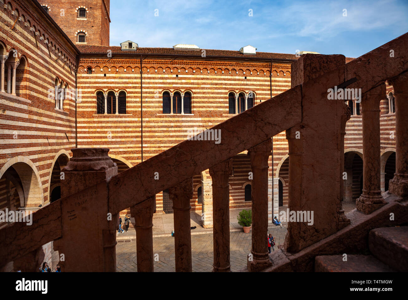 Verona, Italy – March 2019. the Achille Forti Modern Art Gallery in the ...