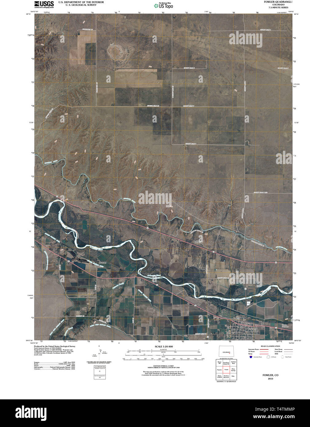 Map of fowler hi-res stock photography and images - Alamy