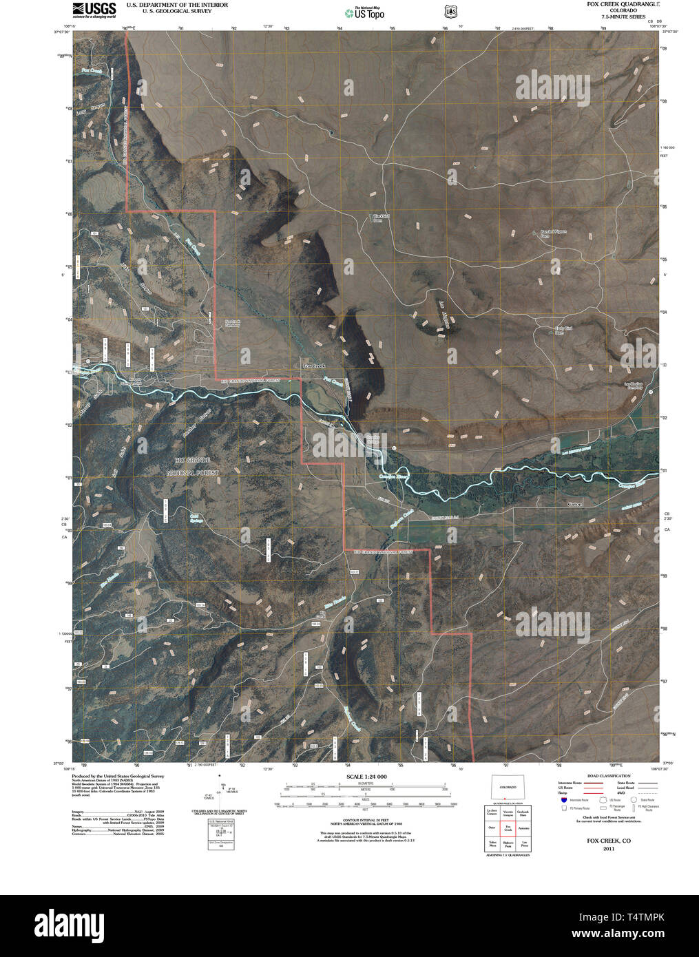 Map of fox creek hi-res stock photography and images - Alamy