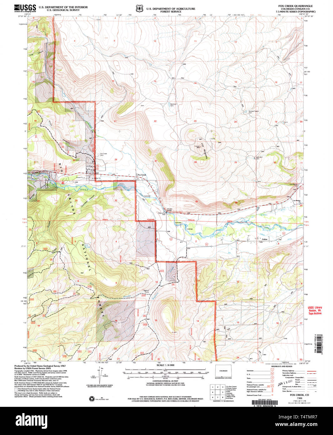 Fox creek map hi-res stock photography and images - Alamy