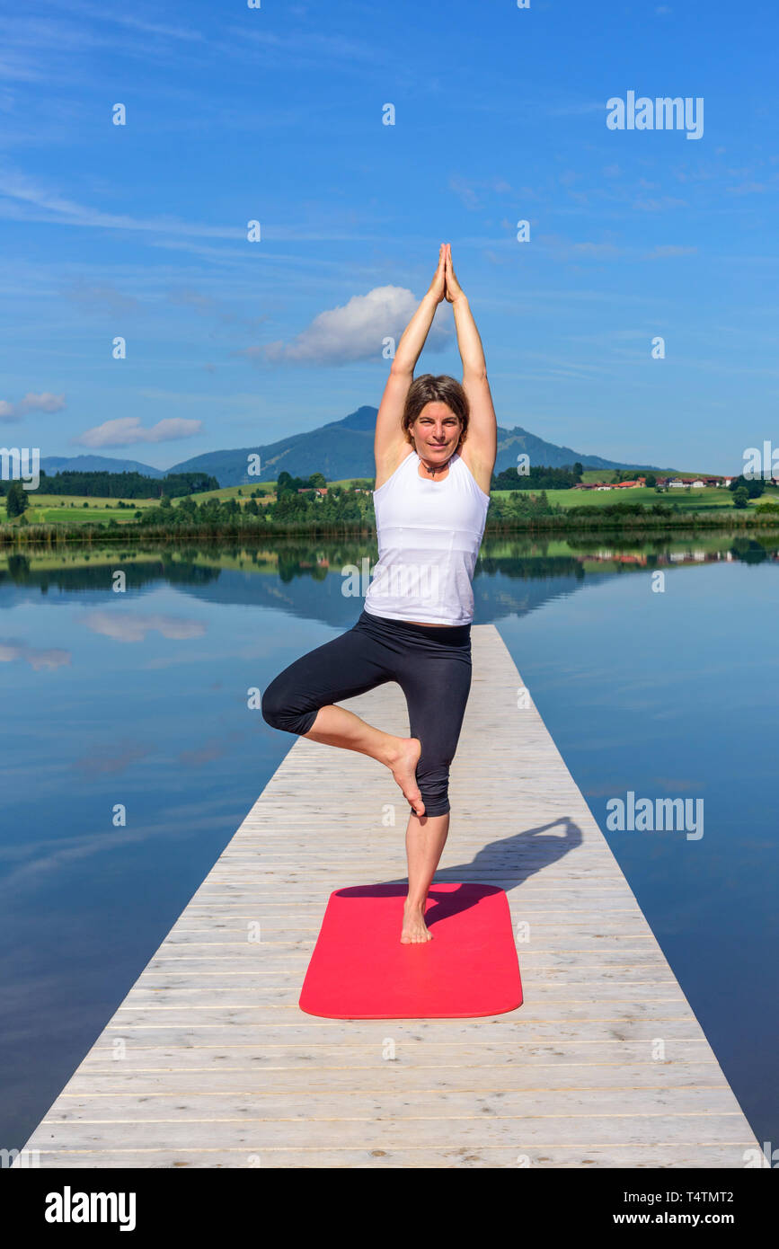 Strengthening body with pilates method Stock Photo - Alamy