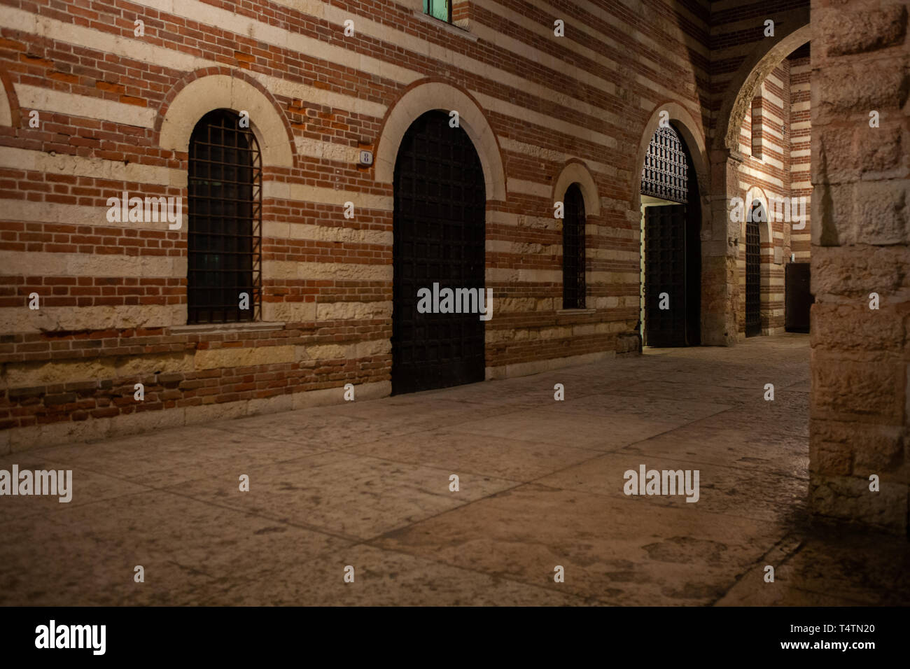 Verona, Italy – March 2019. the Achille Forti Modern Art Gallery in the ...