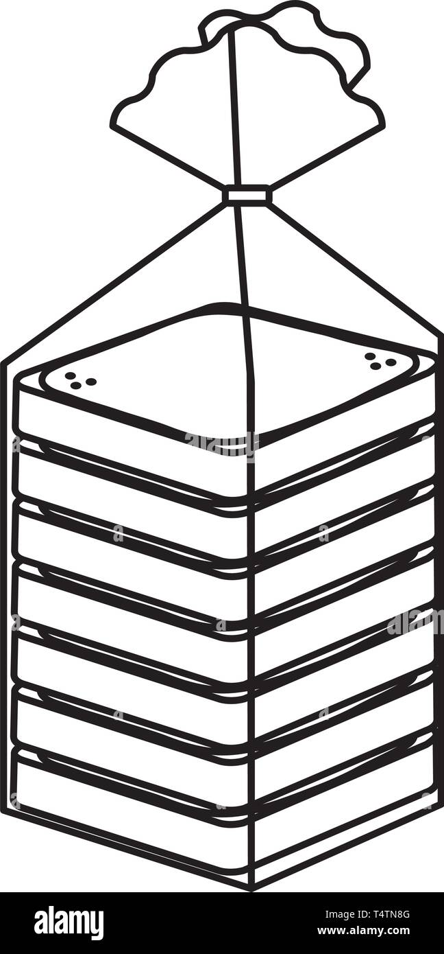 bread slice bag icon Stock Vector Image & Art - Alamy