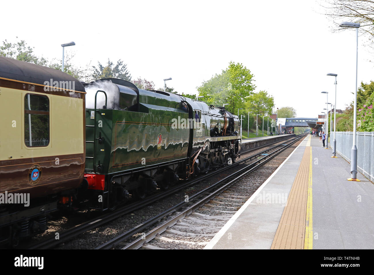 Merchant Navy Class 35028 Clan Line Steam locomotive, Whitton Railway ...