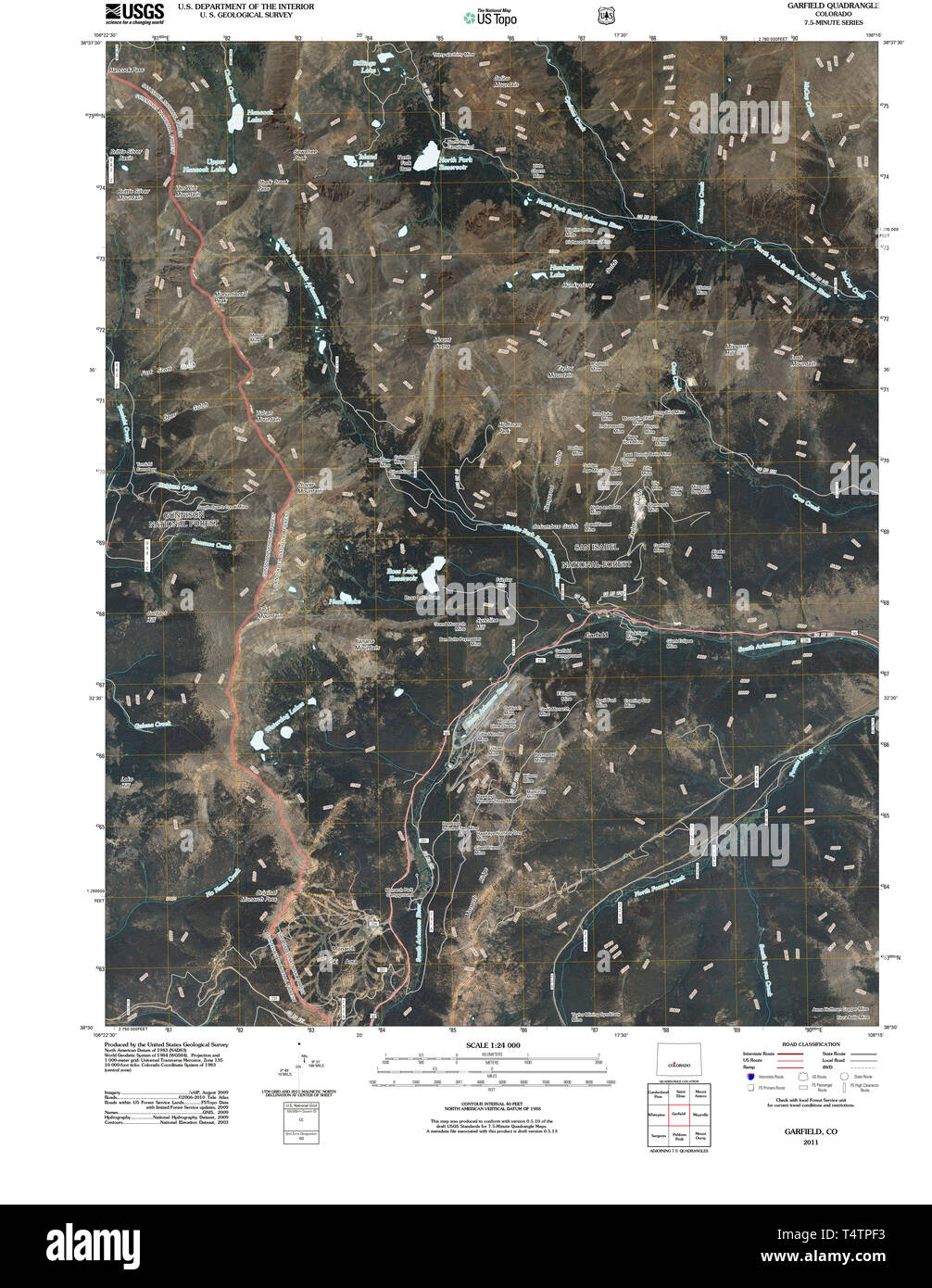 Garfield map hi-res stock photography and images - Alamy