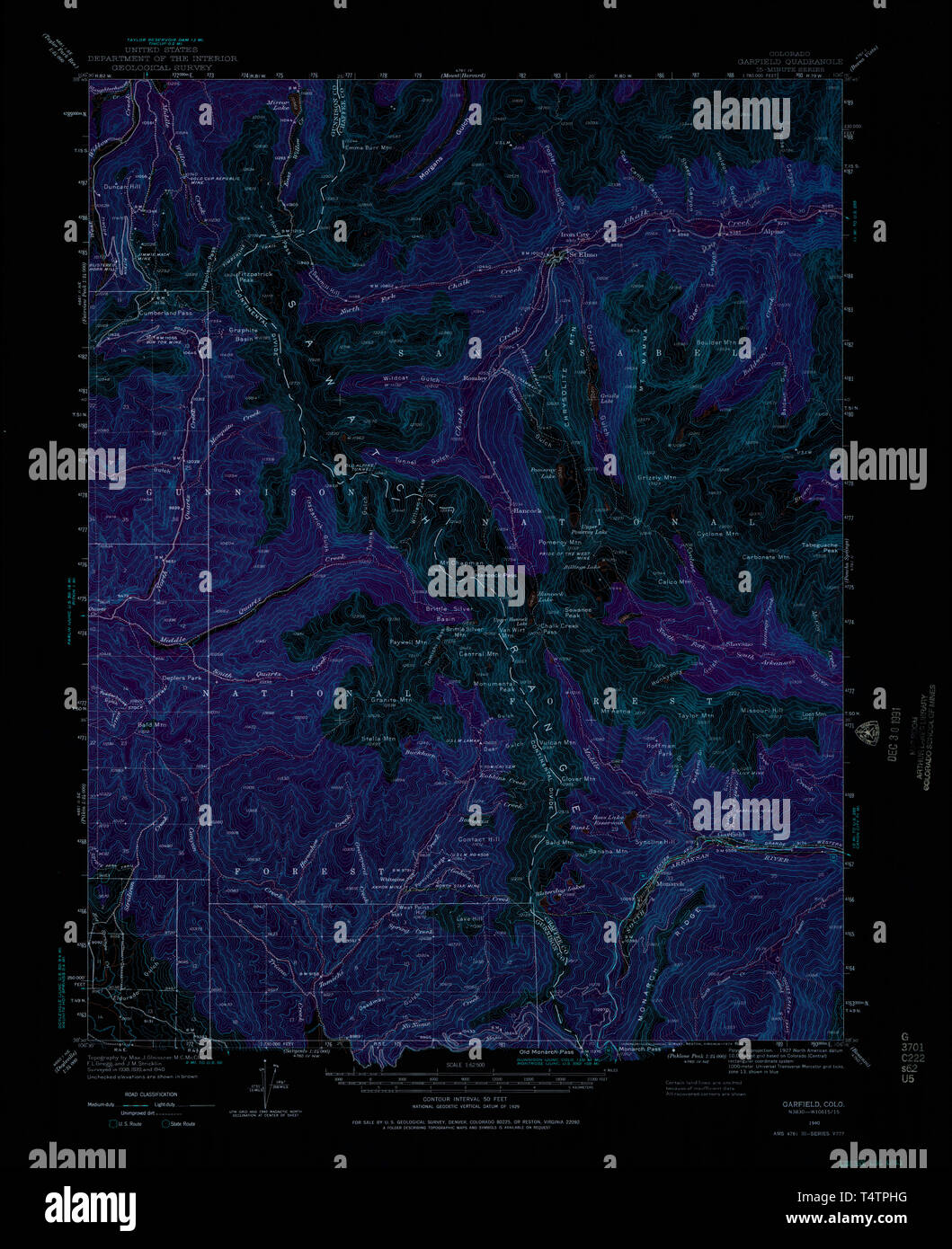 Garfield colorado map hi-res stock photography and images - Alamy