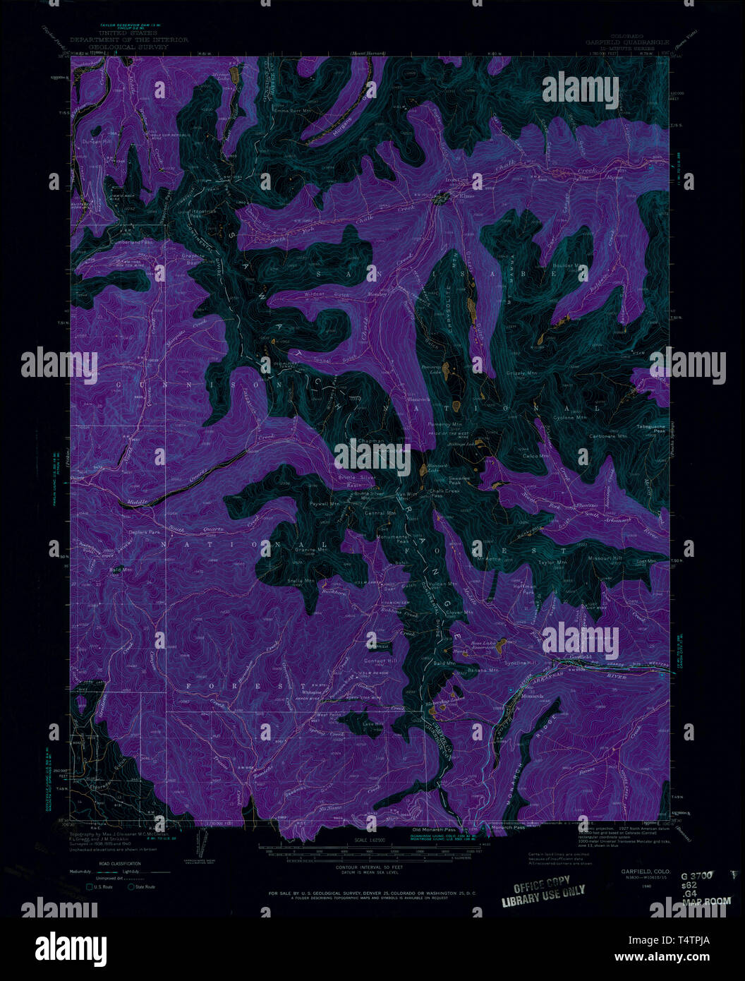 Garfield colorado map hi-res stock photography and images - Alamy