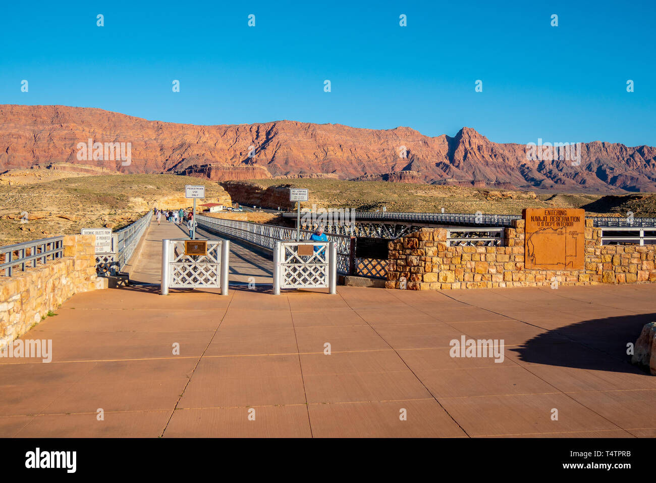 Pedestrian bridge over colorado river hi-res stock photography and ...