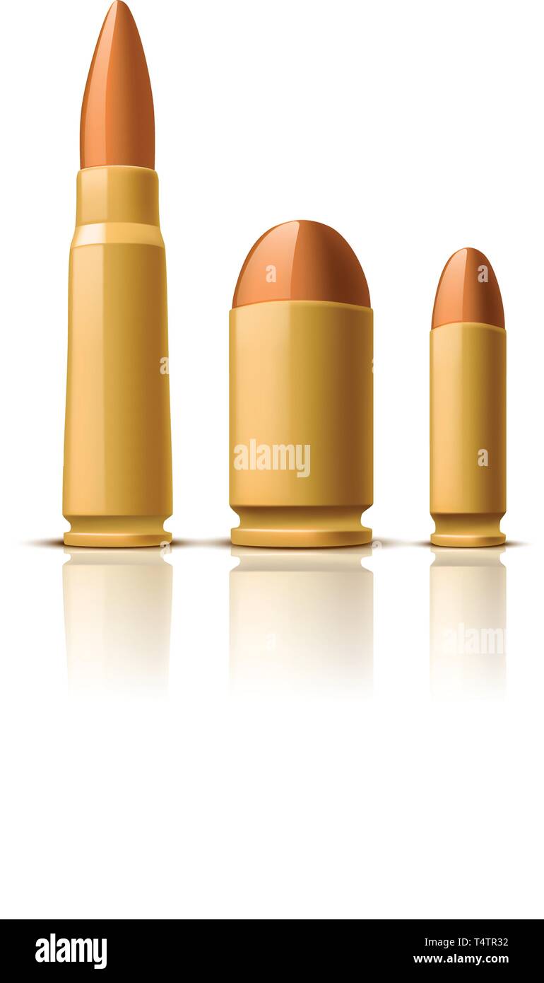 Set gun bullets Stock Vector Images - Alamy