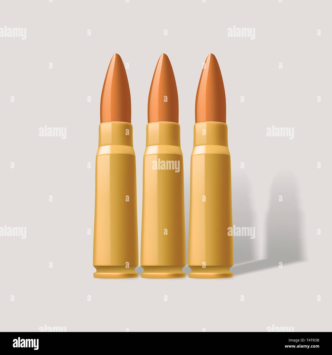 Brass bullets Stock Vector Images - Alamy