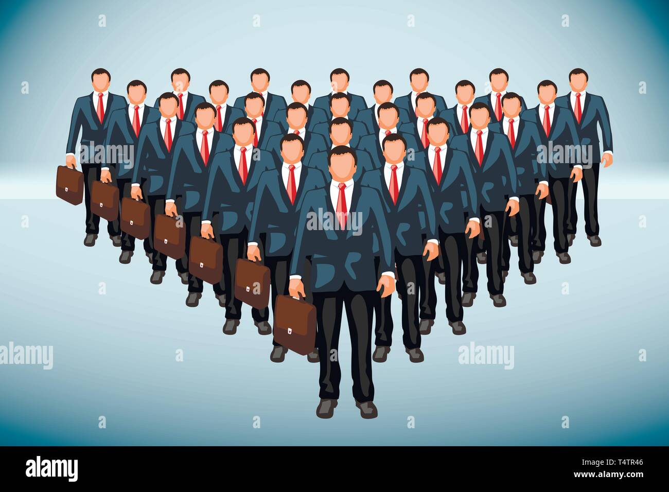 Crowd waiting looking Stock Vector Images - Alamy