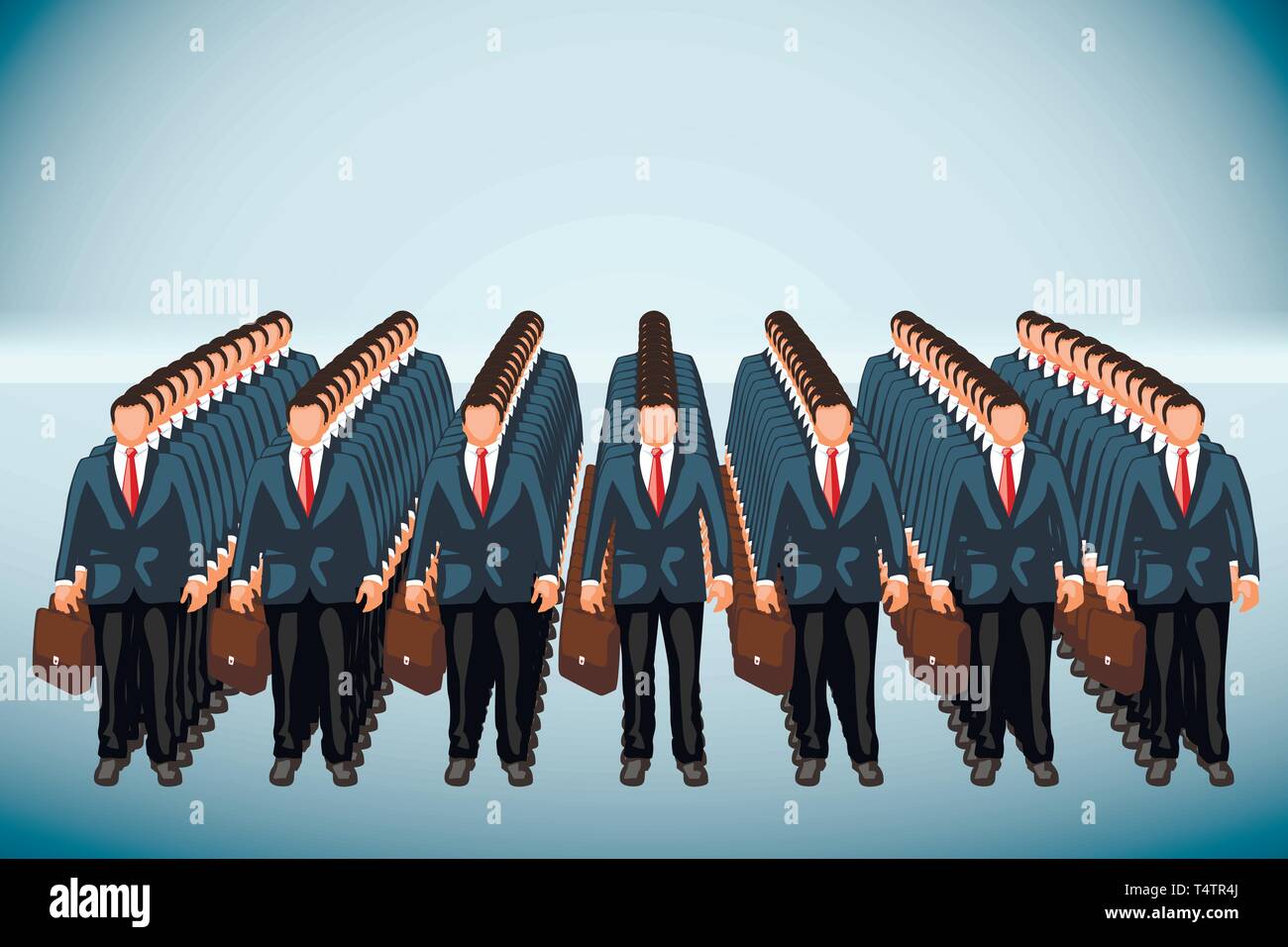 Crowd waiting line Stock Vector Images - Alamy